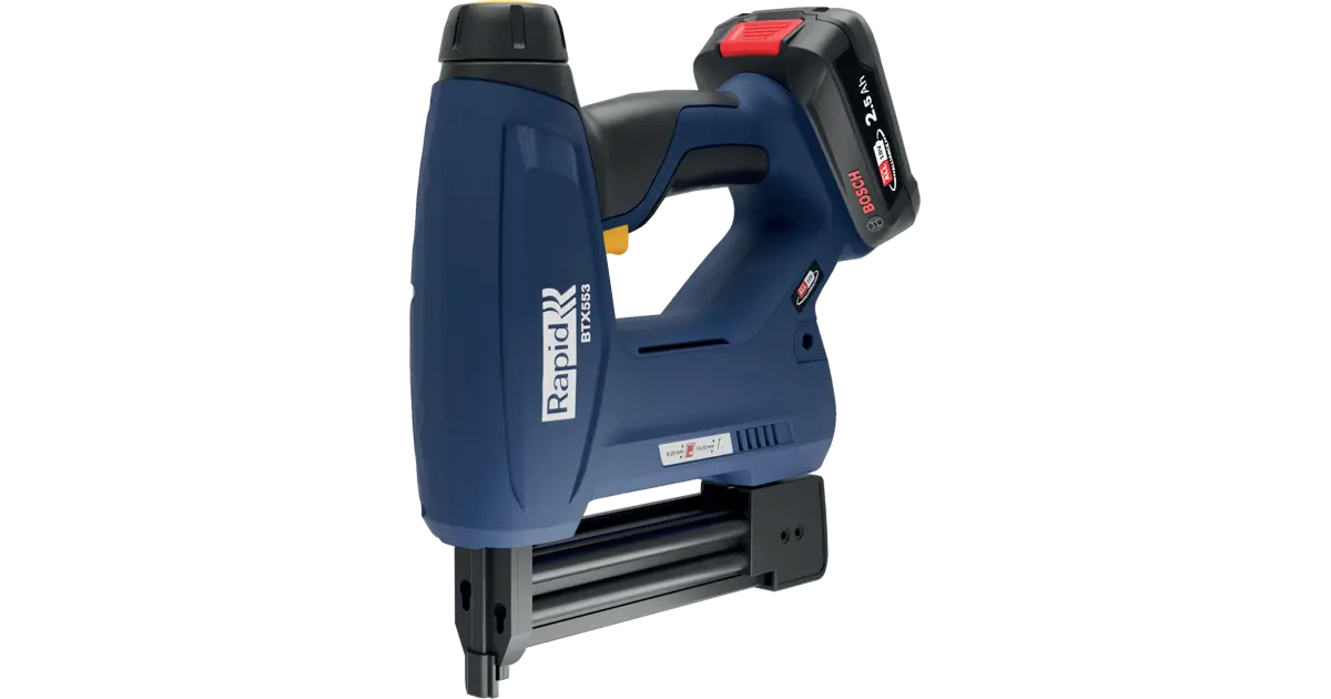 Rapid BTX553 Battery-powered staple gun 18V P4A Case | RAPID-REDESIGN