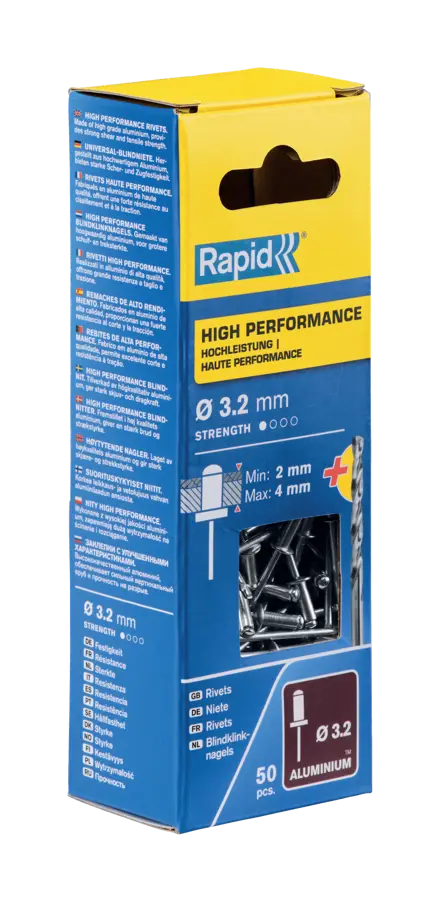Rapid High performance rivet Ø3.2 x 8 mm | RAPID-REDESIGN