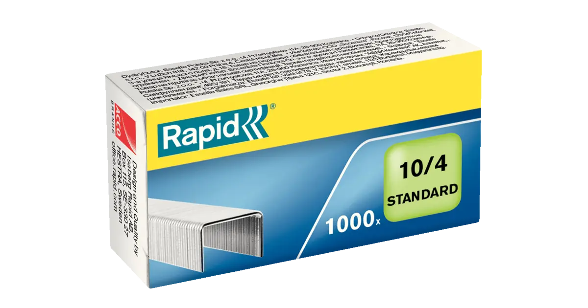 Staples Rapid Standard 10/4 Galvanized Box of 1000 | RAPID