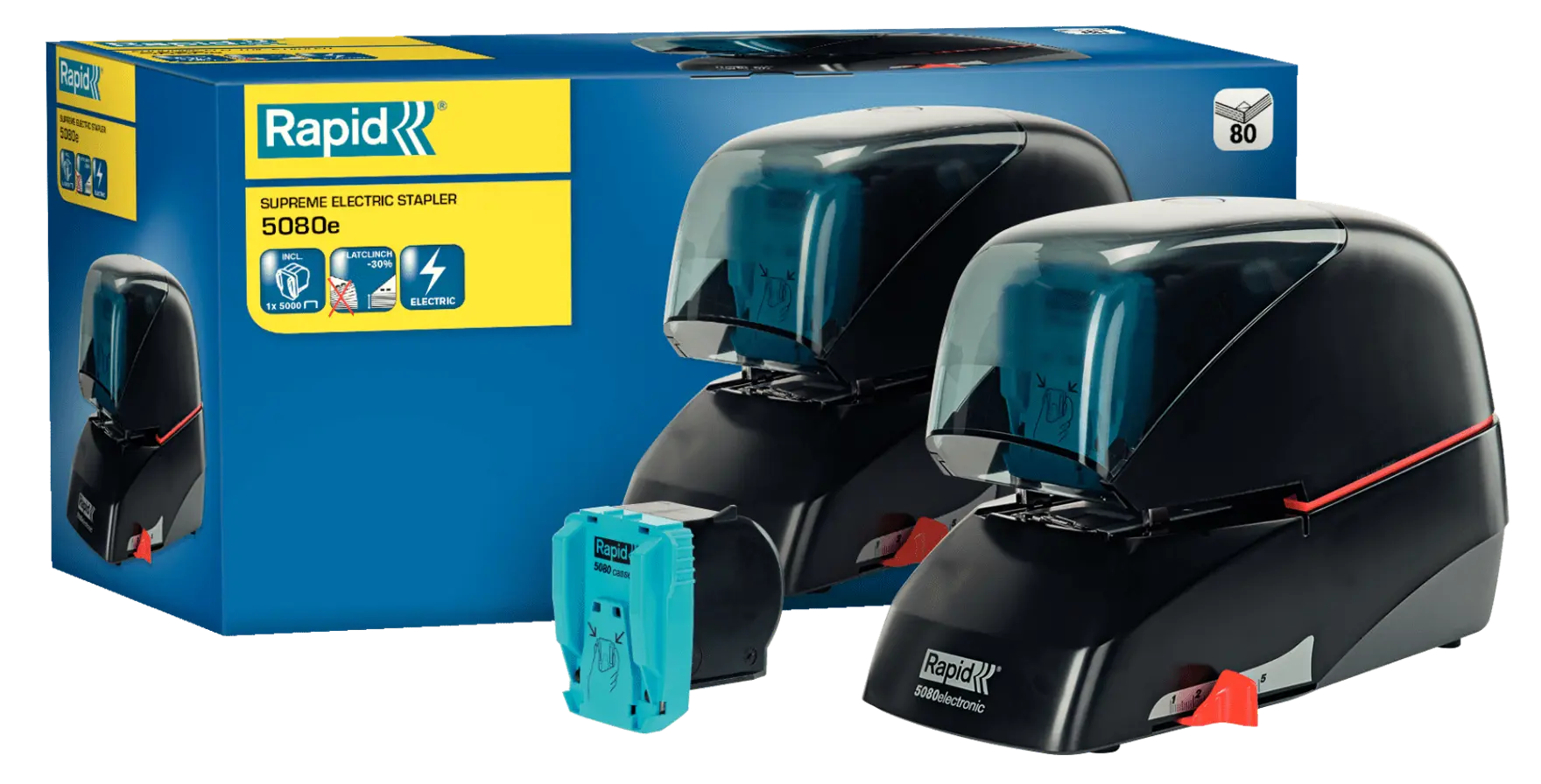 Rapid Supreme Contactless Electric Stapler R5080e | RAPID-REDESIGN