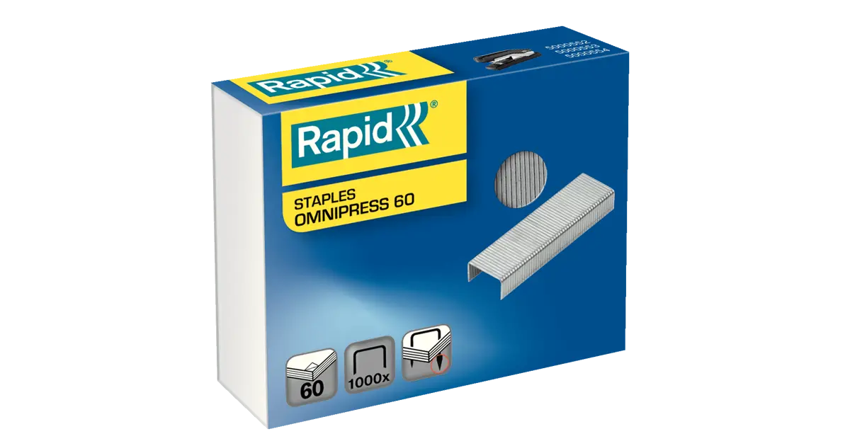 Agrafes Rapid Omnipress 60. Boîte de 1000 | RAPID