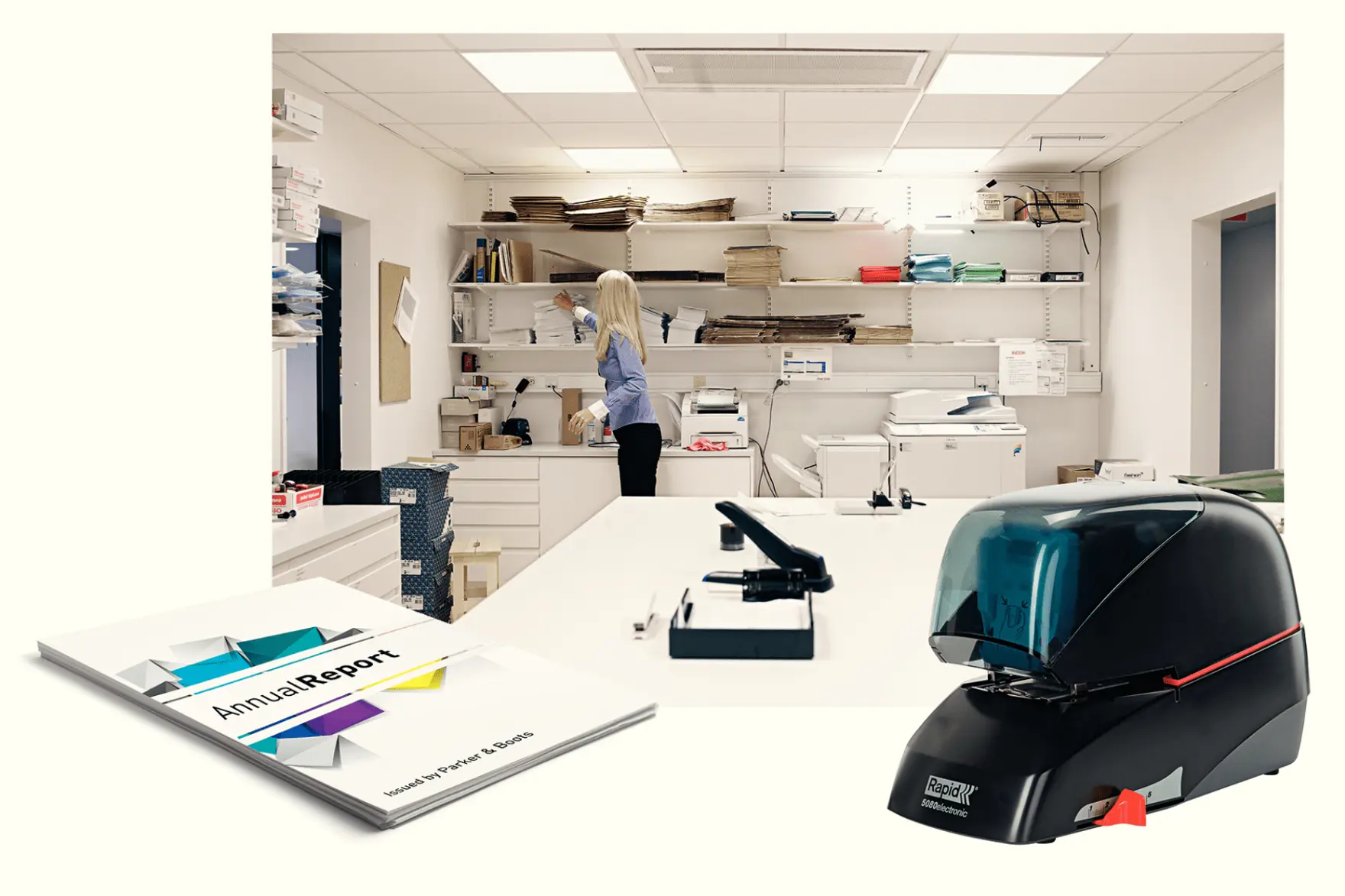 Rapid Supreme Contactless Electric Stapler R5080e | RAPID-REDESIGN