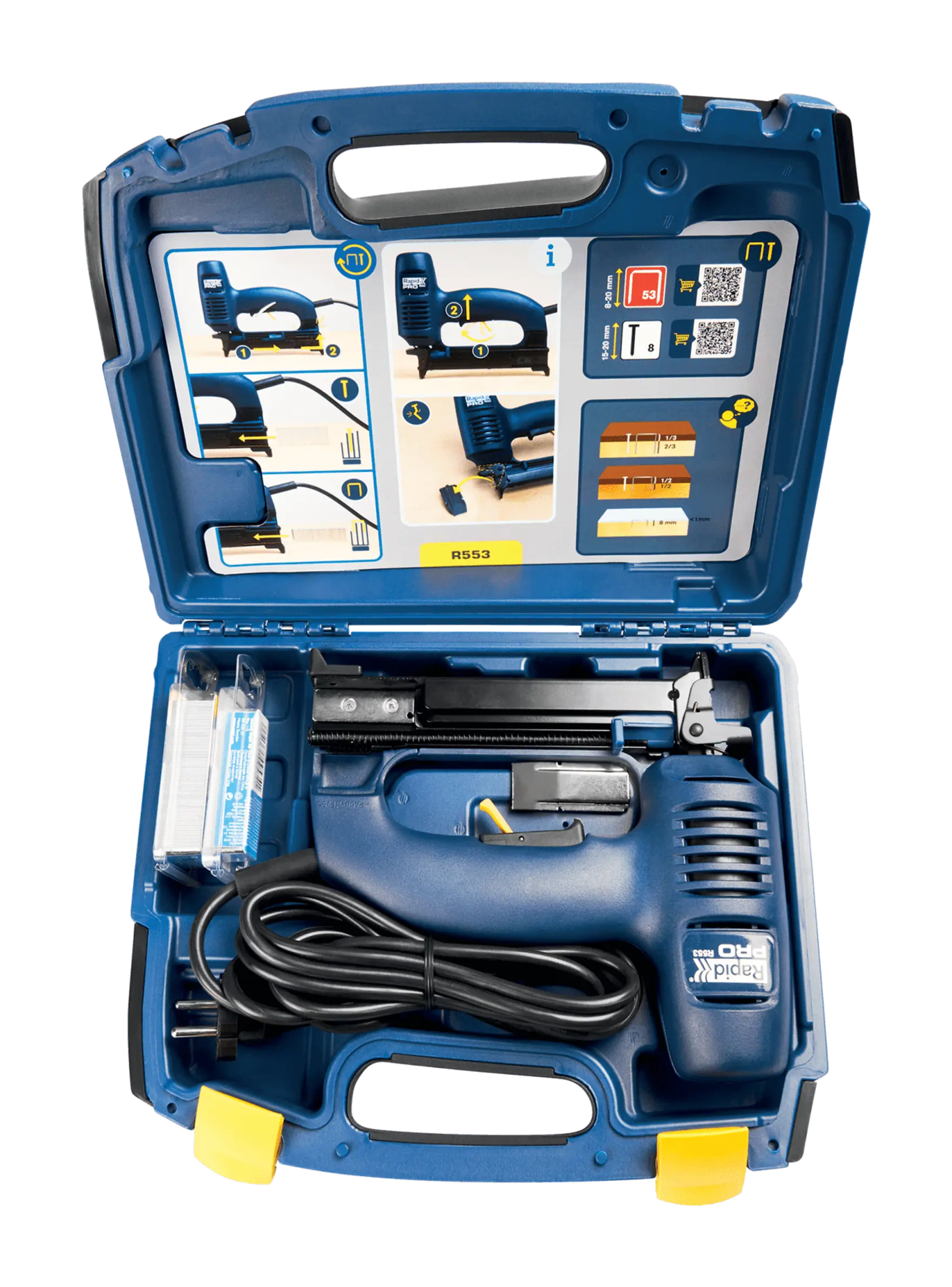 Rapid PRO R553 Elektrische Tacker | RAPID-REDESIGN